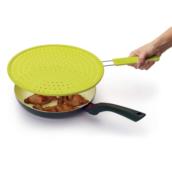 Anti-splash protection made from silicone, 28 cm, Green - by Kitchen ...