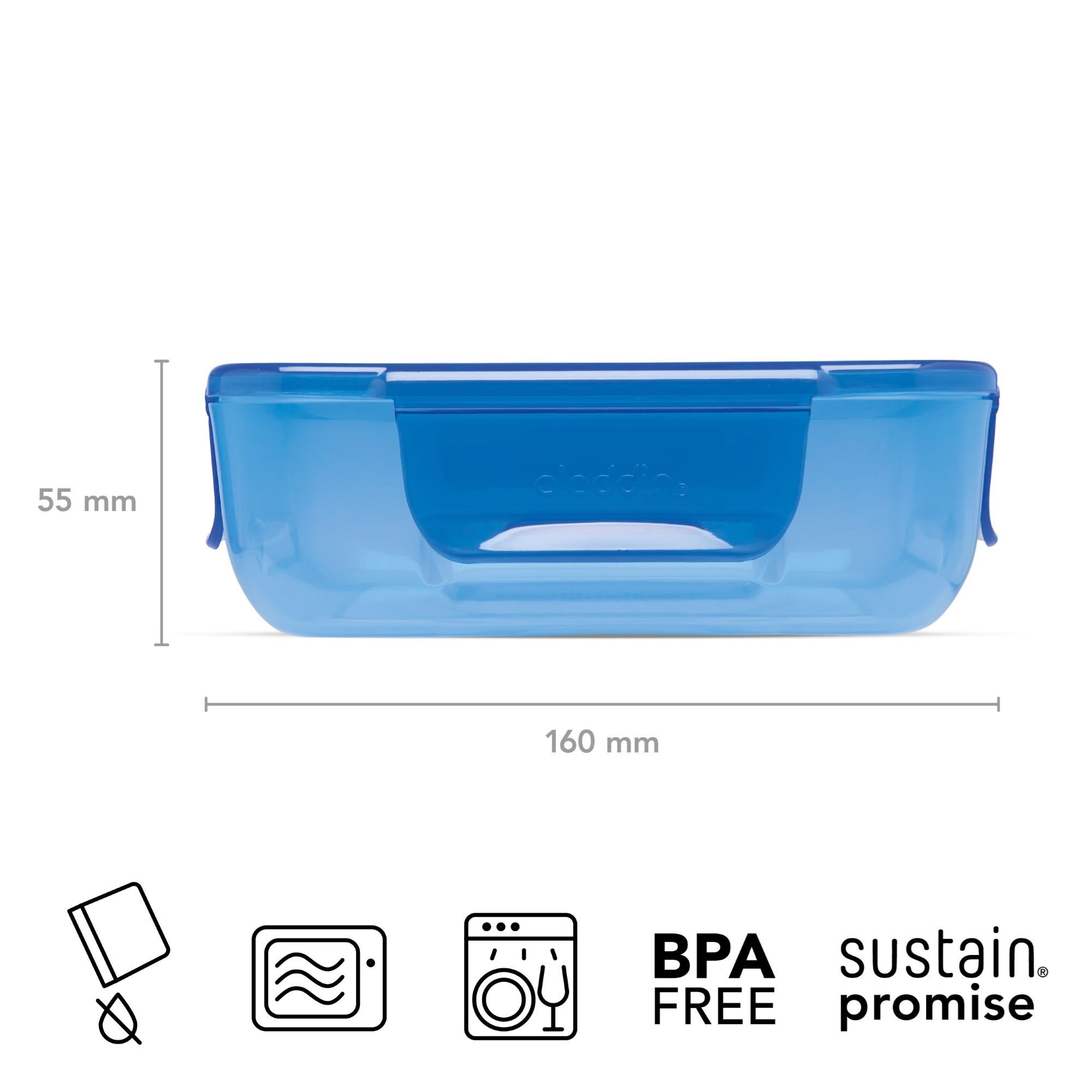 700 ml Plastic foods container, Blue - Aladdin | KitchenShop