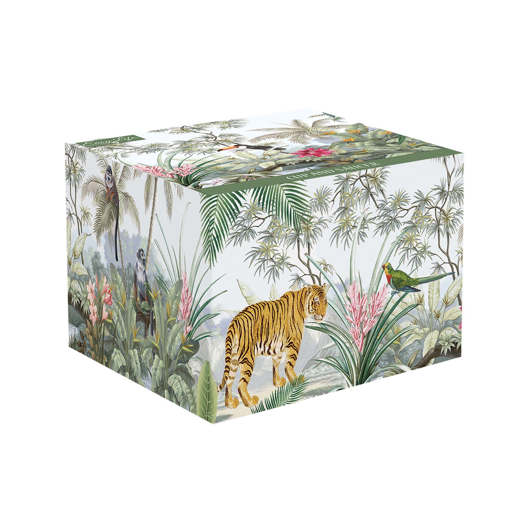 "Tropical Paradise" tea cup and saucer, ceramic, 250 ml - Nuova R2S ...