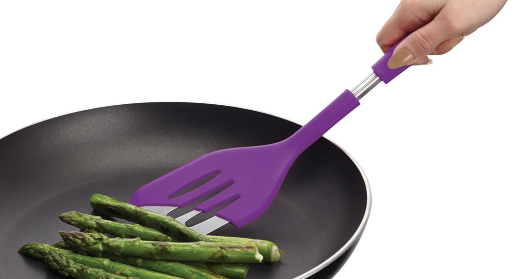 Spatula, 31 cm, silicone, purple - by Kitchen Craft | KitchenShop