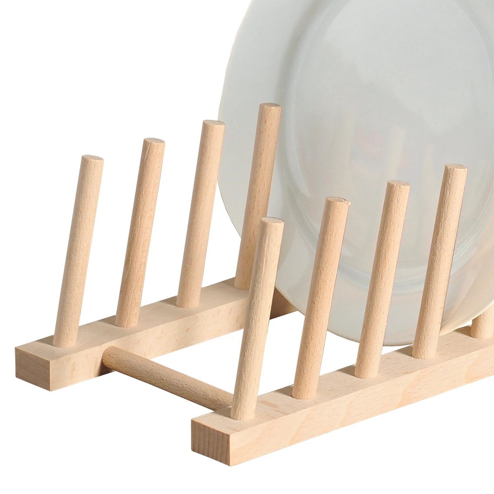 Porte-assiettes, 25 x 14 cm, bois de hêtre - Kesper | KitchenShop